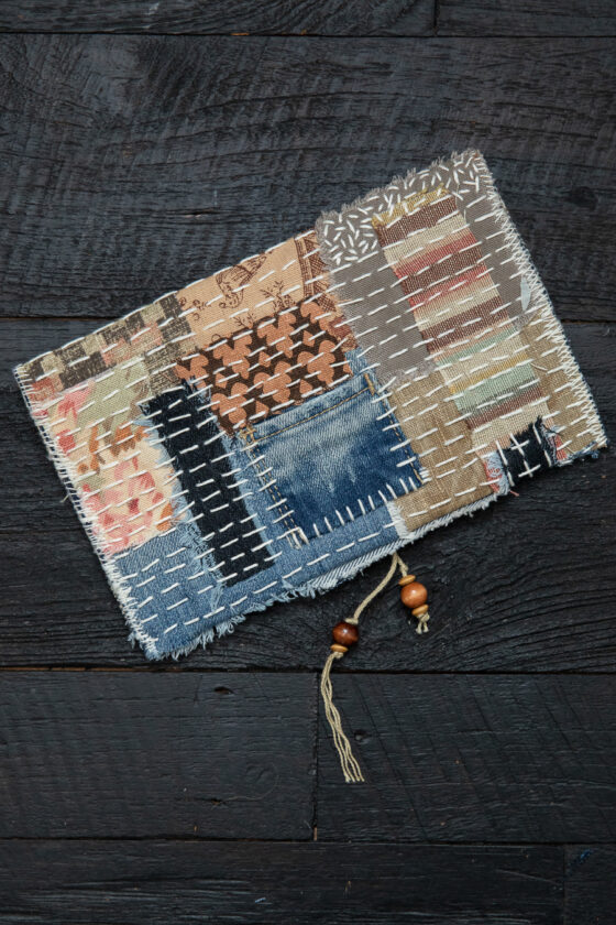 Boro-style Clutch Bag Tutorial—all hand stitched – MakeArtLife