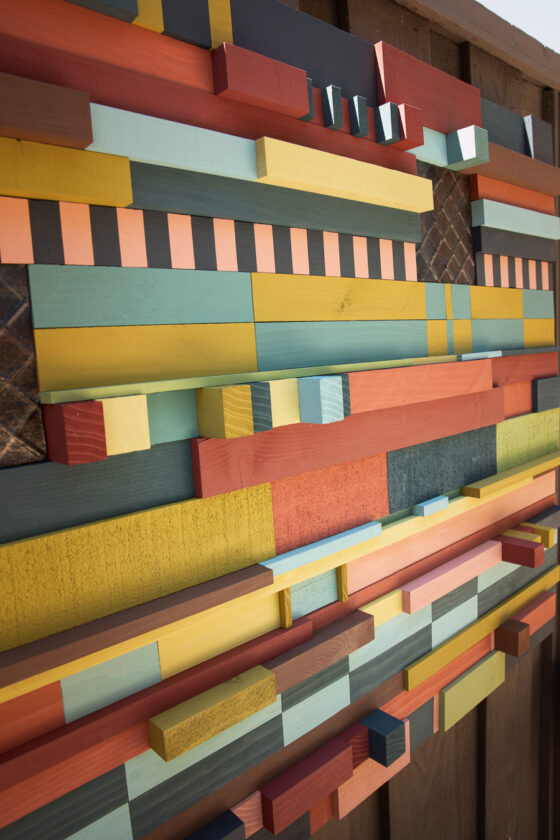 Wooden wall art of many colors – MakeArtLife